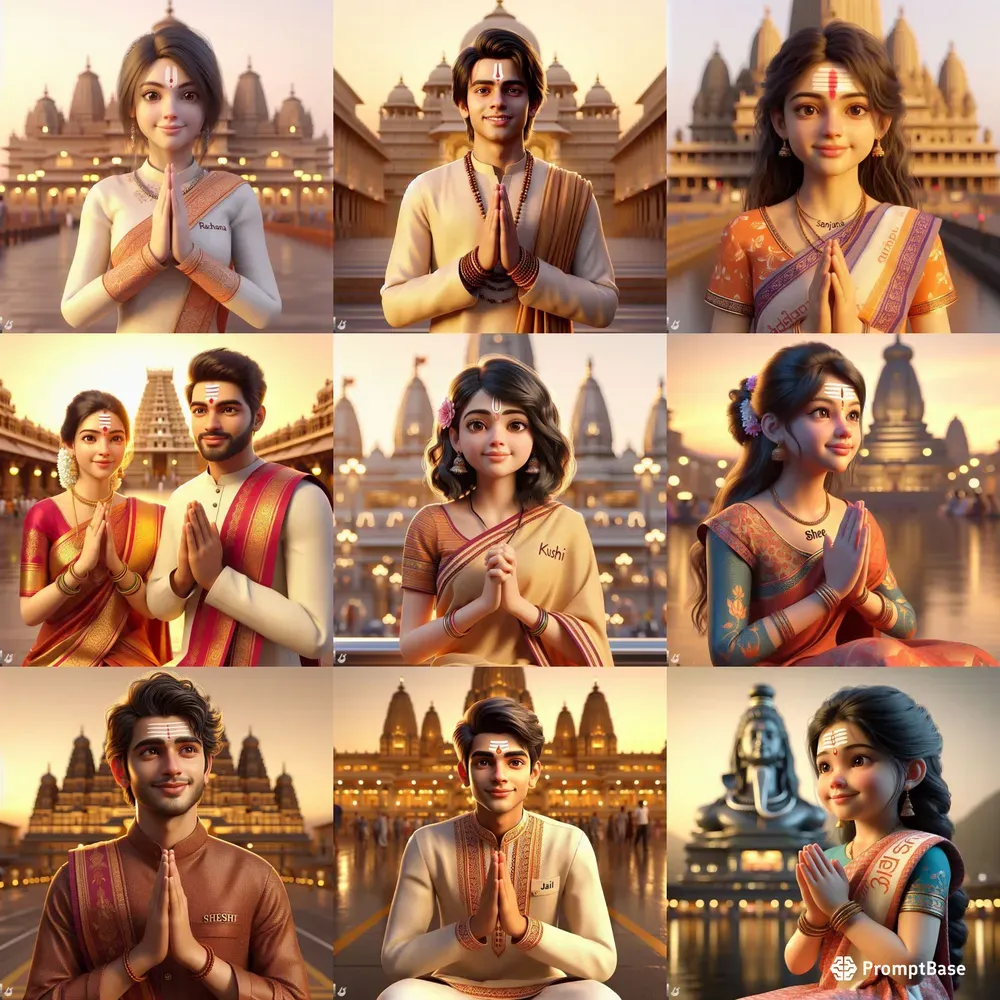 Custom Name Temples DALL·E Prompt | PromptBase