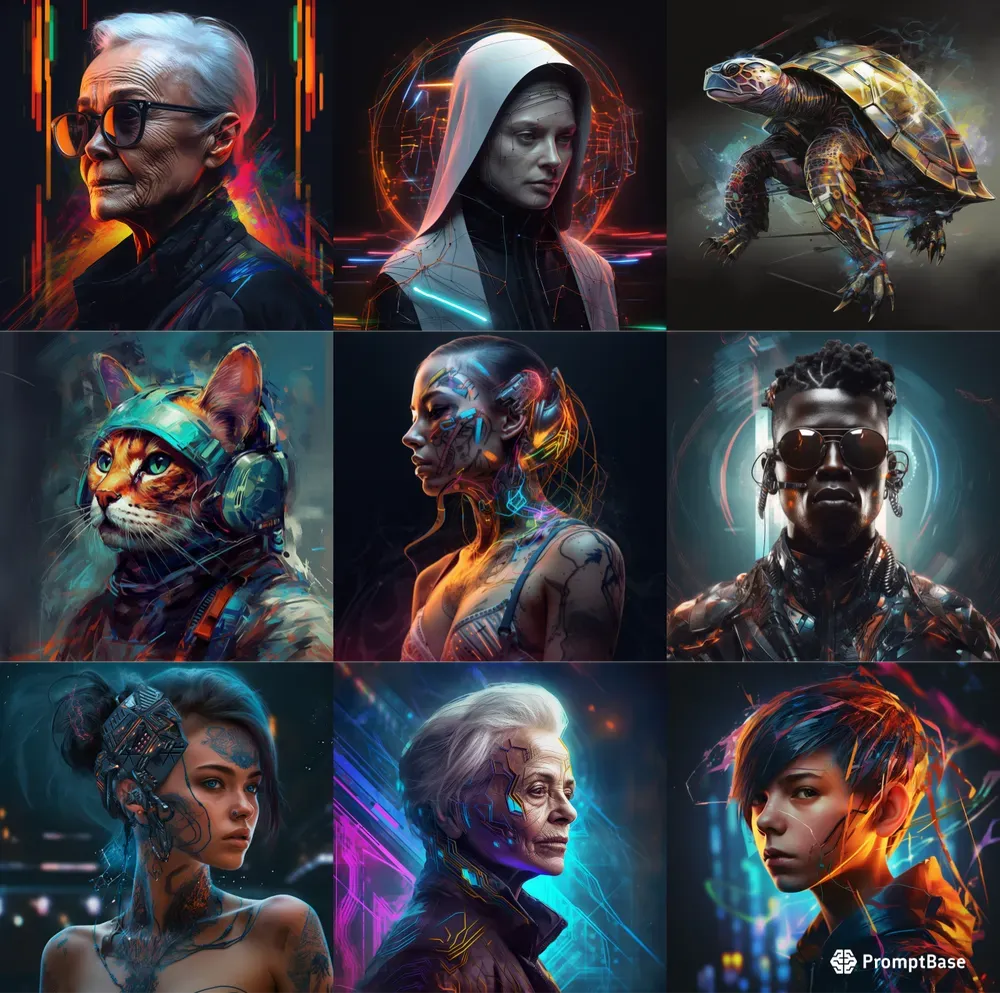 Futuristic Portraits Midjourney Prompt | PromptBase