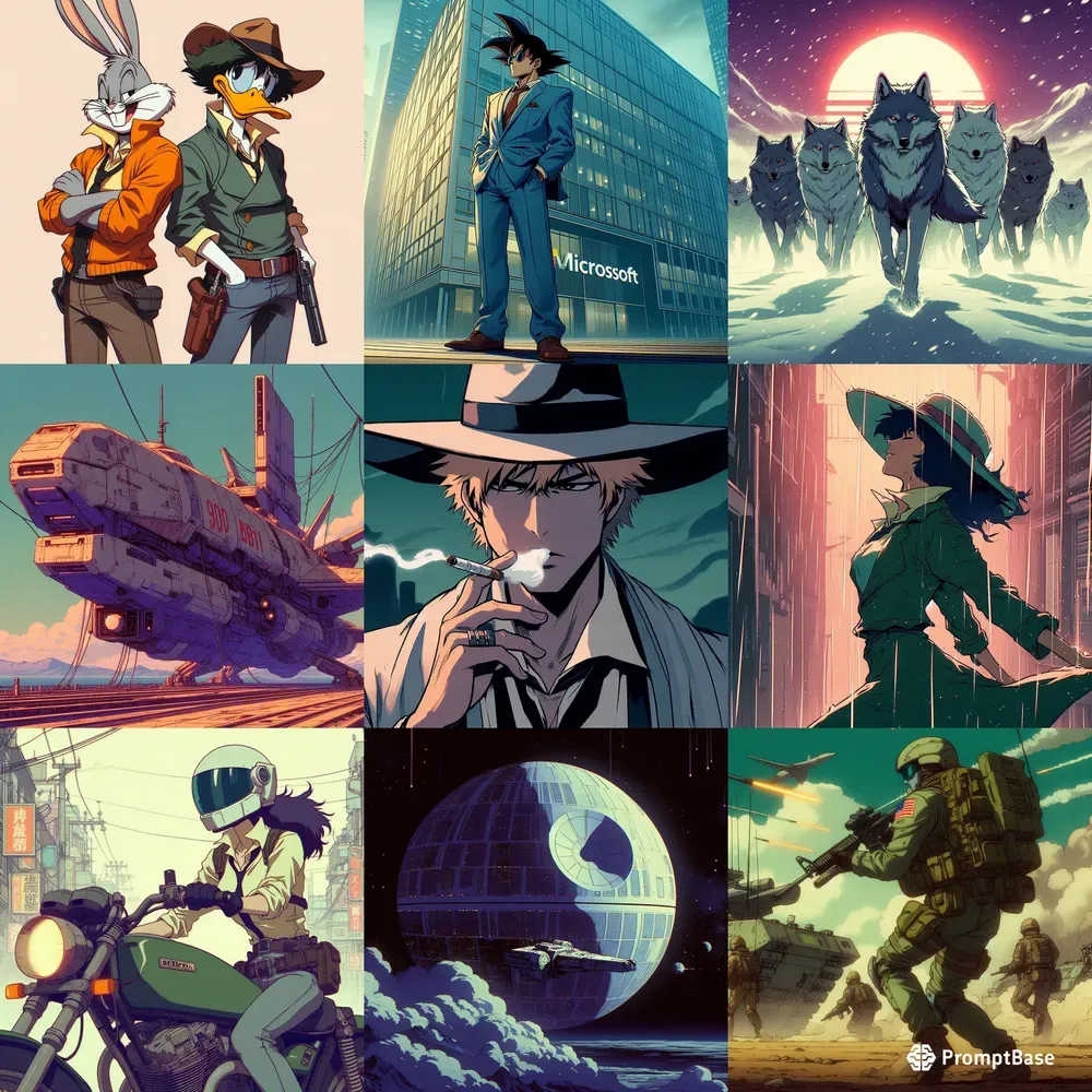 Cowboy Bebop Style Portraits DALL·E Prompt | PromptBase