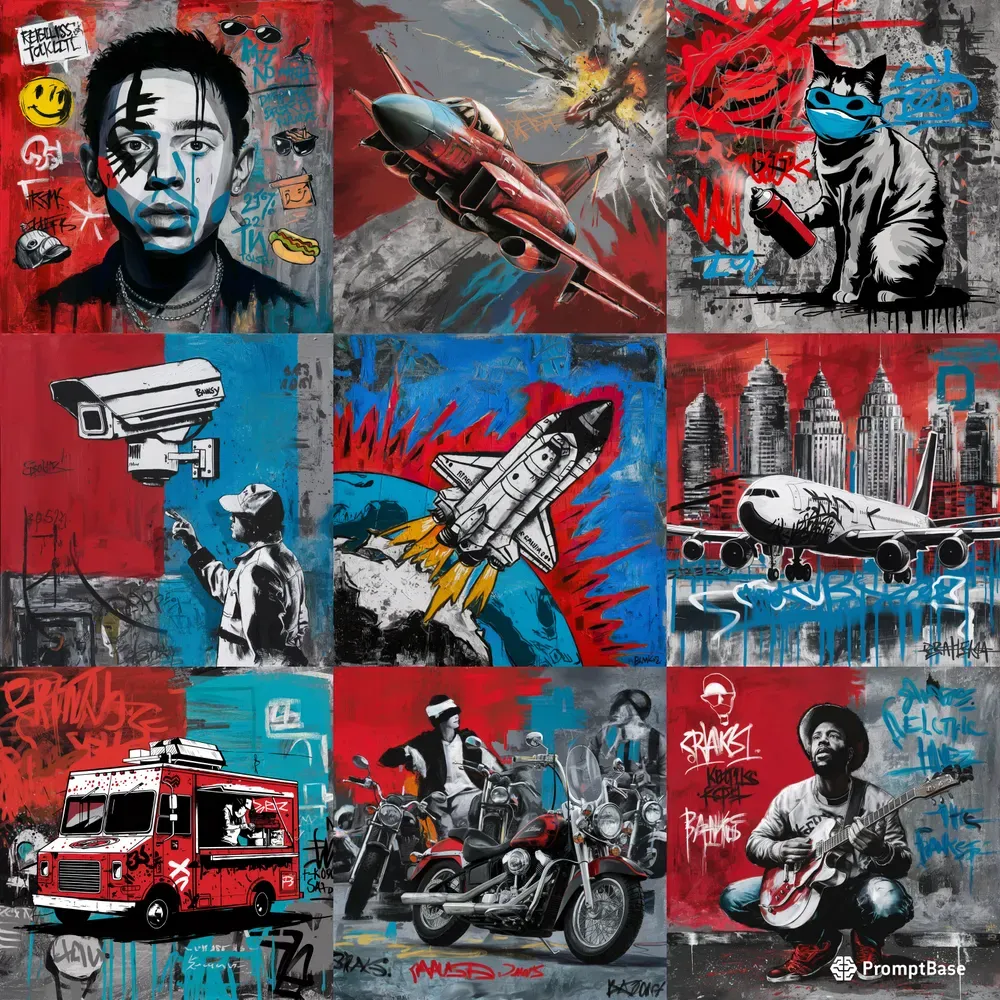 Graffiti Sparks DALL·E Prompt | PromptBase