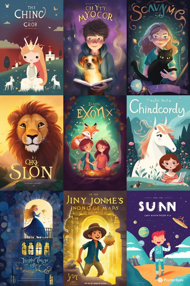 Stunning Childrens Book Covers Midjourney Prompt | PromptBase