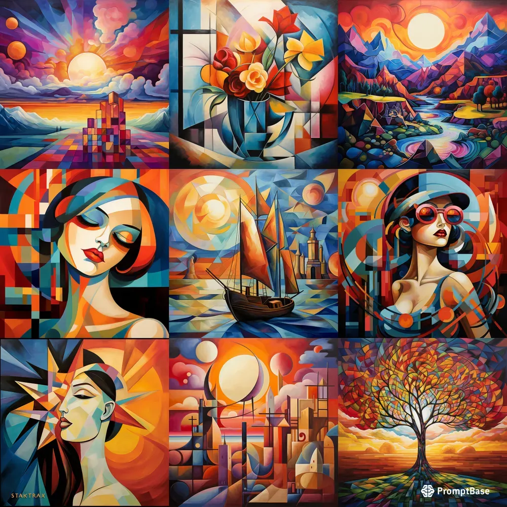 Surreal Impressionist Cubism Fusion Art Midjourney Prompt | PromptBase