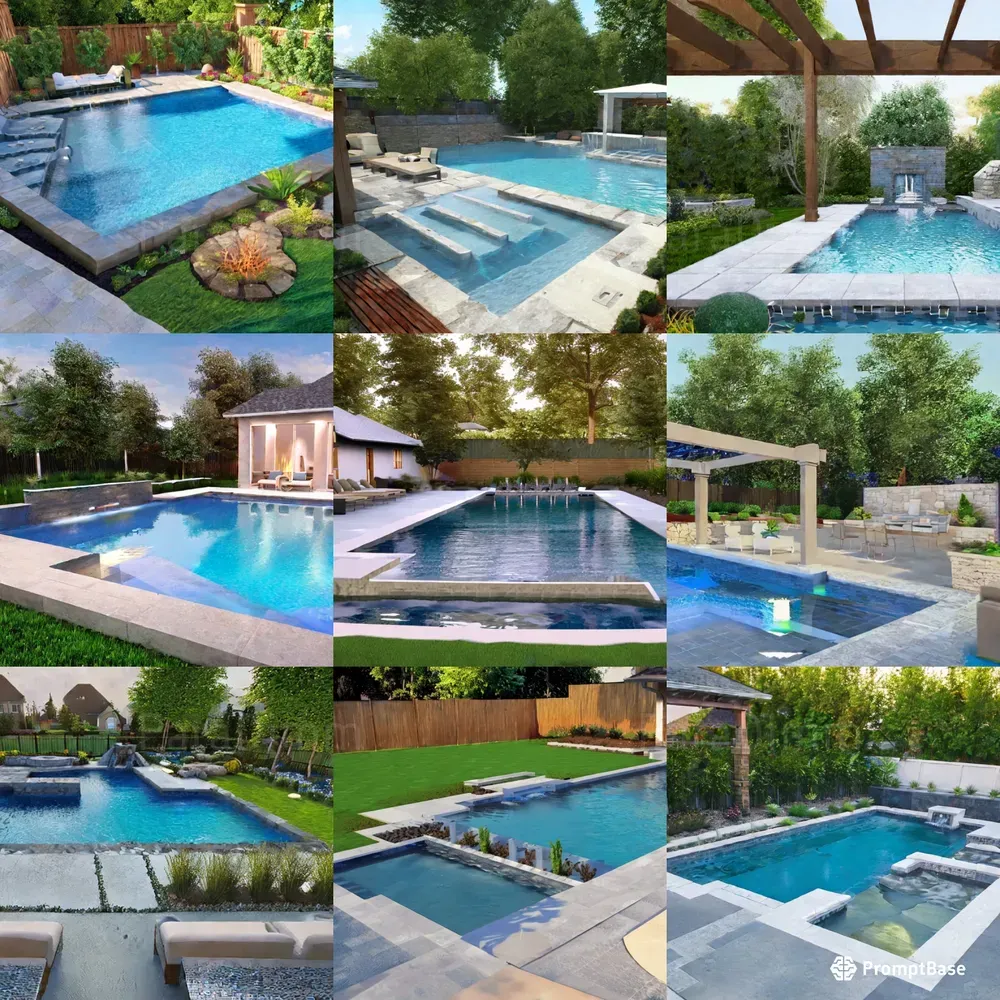 Modern Refreshing Backyard Pool Layouts Stable Diffusion Prompt ...