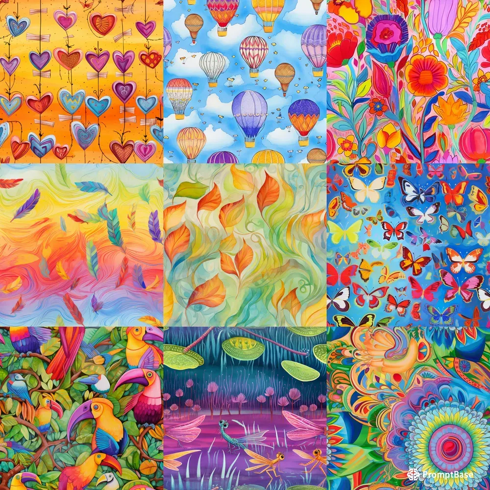 Kaleidoscope Wonders Patterns Midjourney Prompt | PromptBase