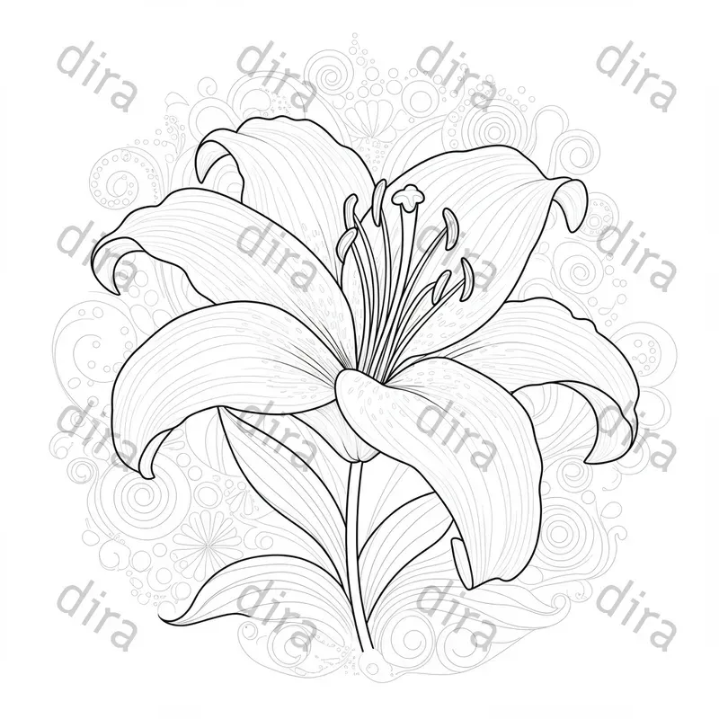 Various Flower Therapeutic Coloring Pages FLUX Prompt | PromptBase
