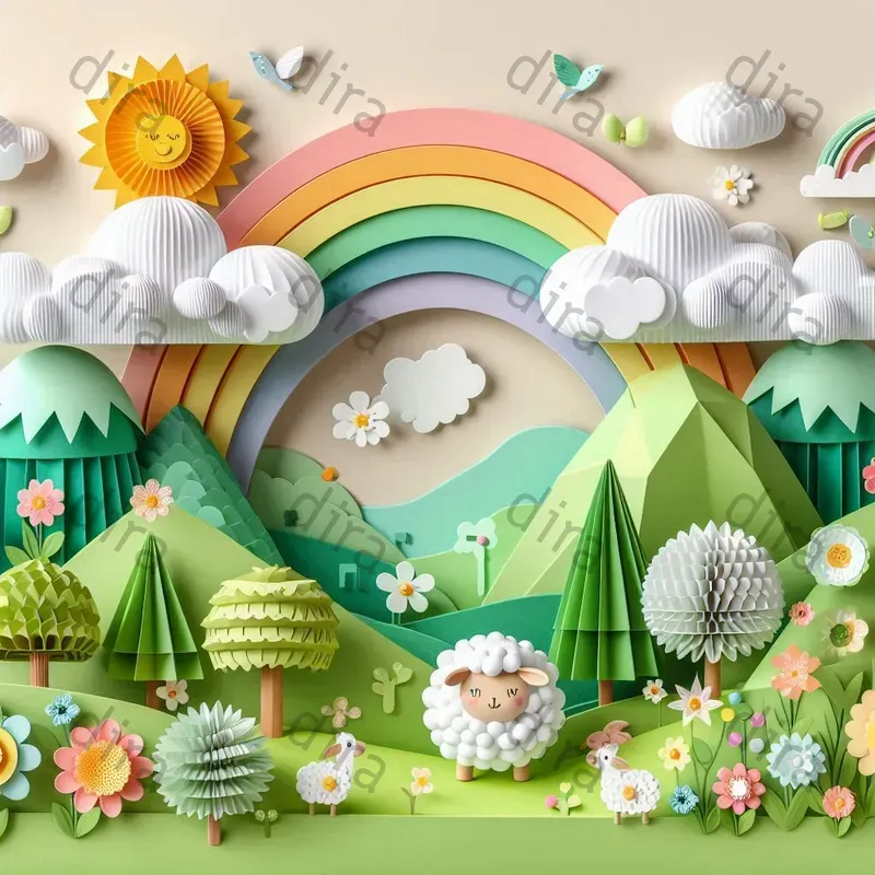 Paper Craft Backgrounds DALL·E Prompt | PromptBase