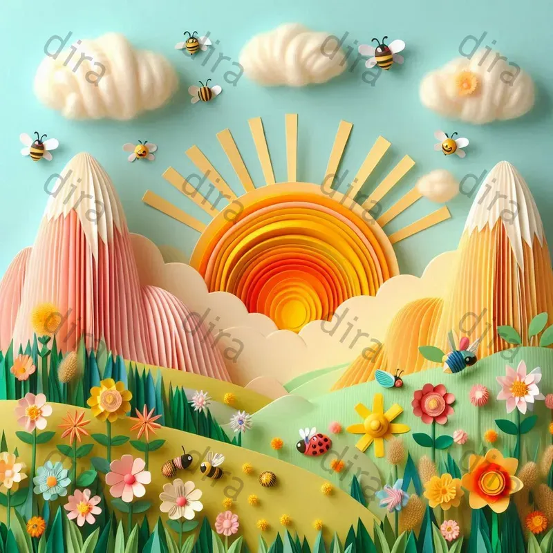 Paper Craft Backgrounds DALL·E Prompt | PromptBase