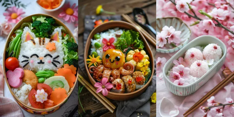 Cute Character Bento Boxes Midjourney Prompt | PromptBase