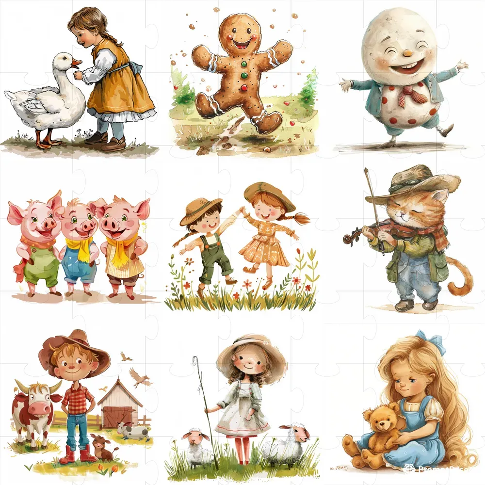 Nursery Rhymes Clip Art Midjourney Prompt | PromptBase