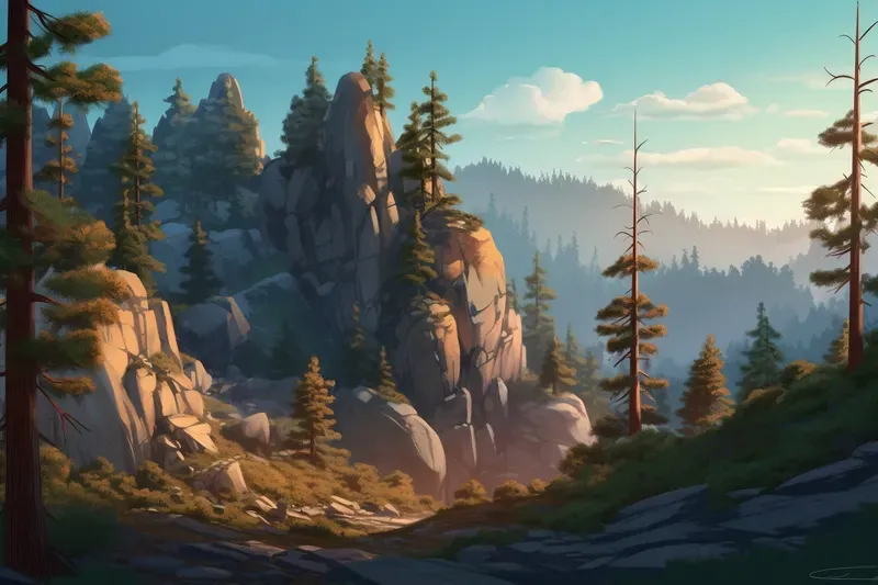 Pixar Style Stunning Landscapes Midjourney Prompt | PromptBase