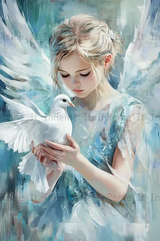 Spectacular Paintings Of Angelic Beings Midjourney Prompt | PromptBase