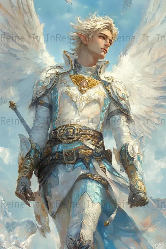 Spectacular Paintings Of Angelic Beings Midjourney Prompt | PromptBase