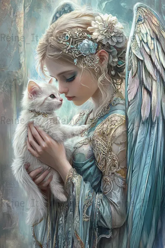 Spectacular Paintings Of Angelic Beings Midjourney Prompt | PromptBase