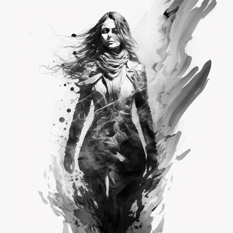 Ink Characters Midjourney Prompt | PromptBase