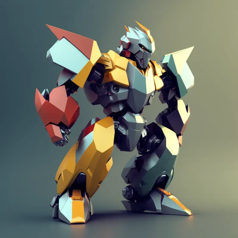 Geometric Low-poly Renders Midjourney Prompt | PromptBase