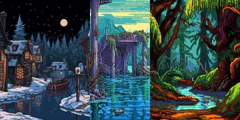 Futuristic Gothic 2D Games Backgrounds Midjourney Prompt | PromptBase