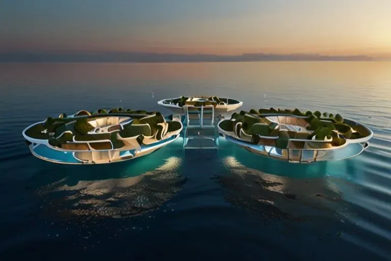 Aquaria Sustainable Floating Cities Of Th Leonardo Ai Prompt | PromptBase