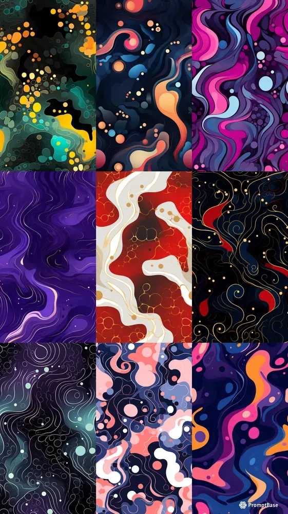 Seamless Abstract Organic Patterns Midjourney Prompt | PromptBase