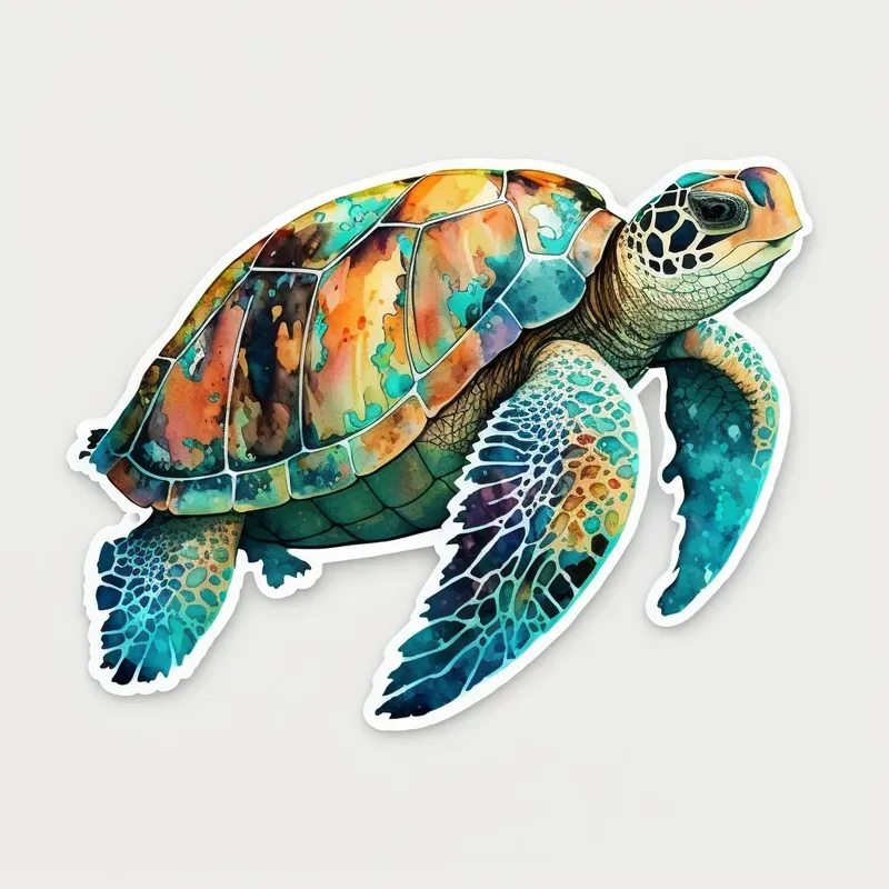 Beautiful Watercolor Stickers Midjourney Prompt | PromptBase