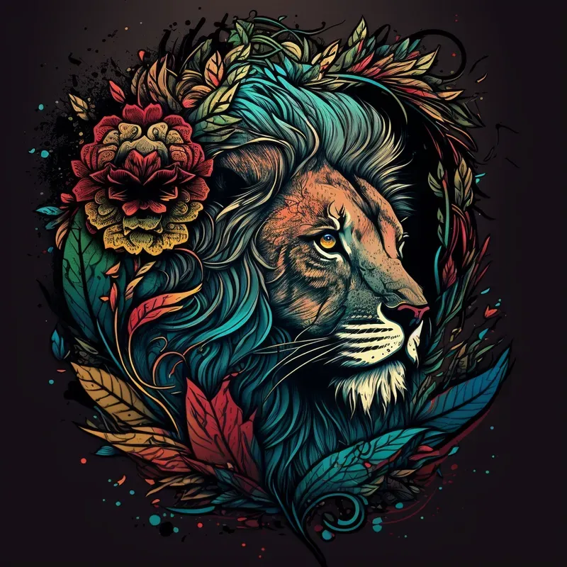 Vibrant Circular T-shirt Designs Midjourney Prompt | PromptBase