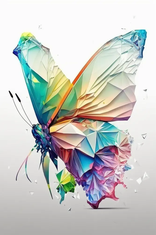 Colorful Origami Graphic Designs Midjourney Prompt | PromptBase