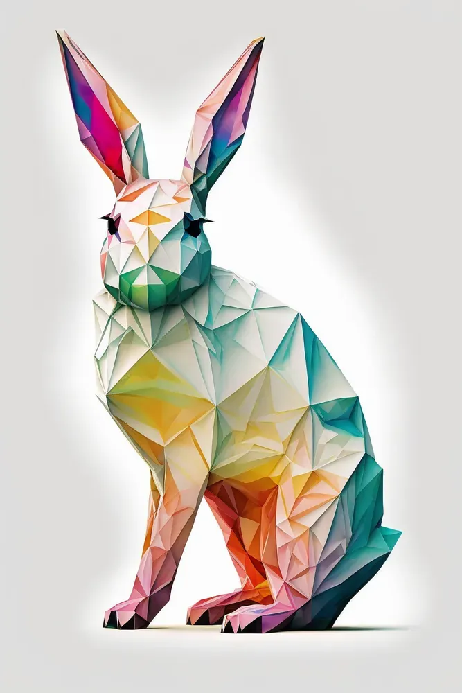 Colorful Origami Graphic Designs Midjourney Prompt | PromptBase