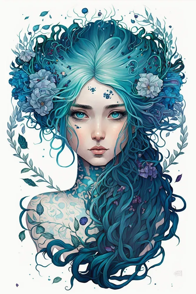 Beautiful Fanciful Women For T-shirts Midjourney Prompt | PromptBase