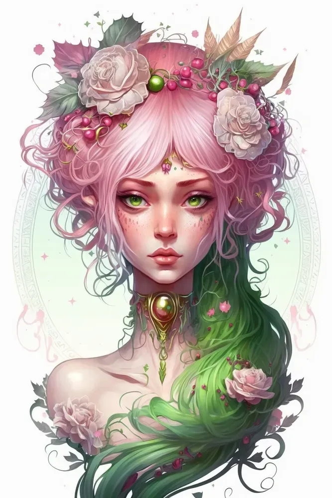 Beautiful Fanciful Women For T-shirts Midjourney Prompt | PromptBase