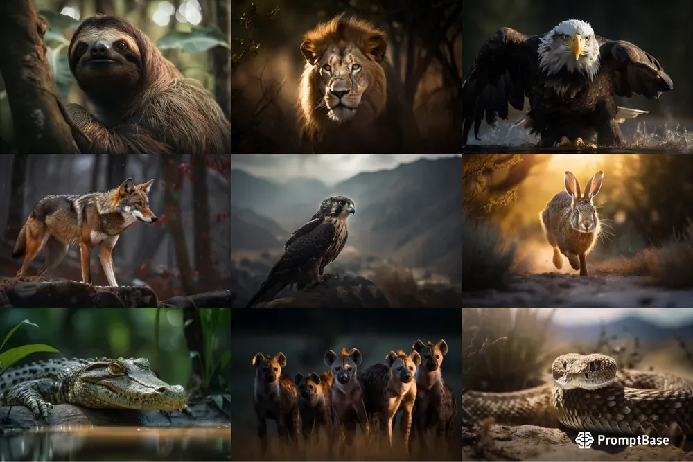 Nat Geo Grade Photorealism Animals Midjourney Prompt | PromptBase