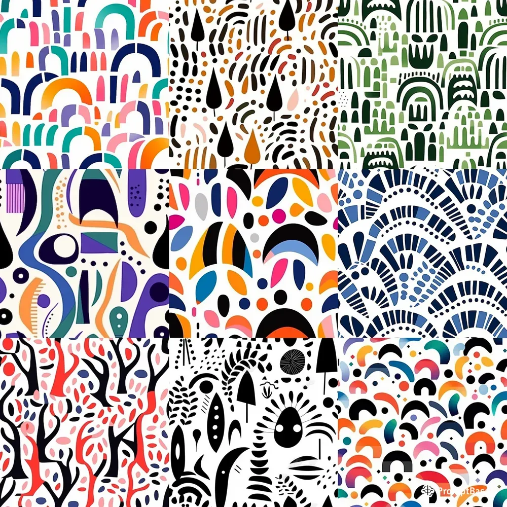 Bold Fun Seamless Patterns Midjourney Prompt | PromptBase