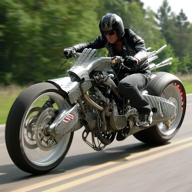 Crazy Motorbike Speedsters Blaze Style Midjourney Prompt | PromptBase