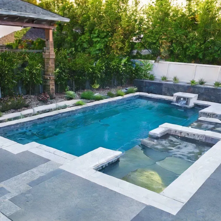 Modern Refreshing Backyard Pool Layouts Stable Diffusion Prompt ...