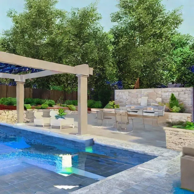 Modern Refreshing Backyard Pool Layouts Stable Diffusion Prompt | PromptBase