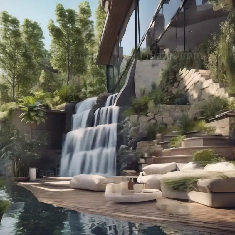 Flush Interior Waterfalls Stable Diffusion Prompt | PromptBase