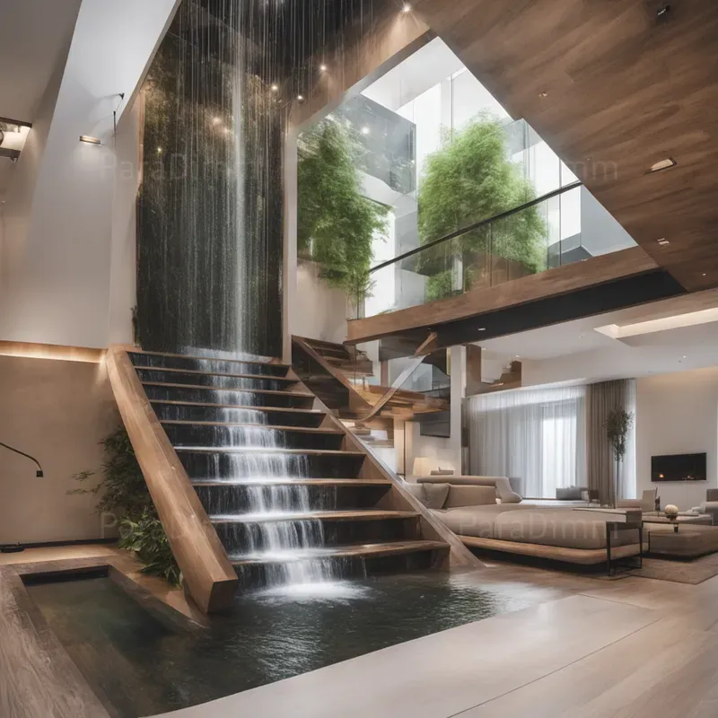 Flush Interior Waterfalls Stable Diffusion Prompt | PromptBase