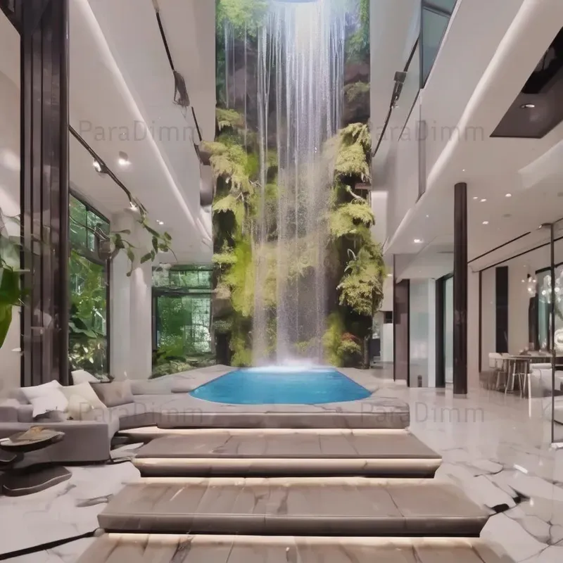 Flush Interior Waterfalls Stable Diffusion Prompt | PromptBase