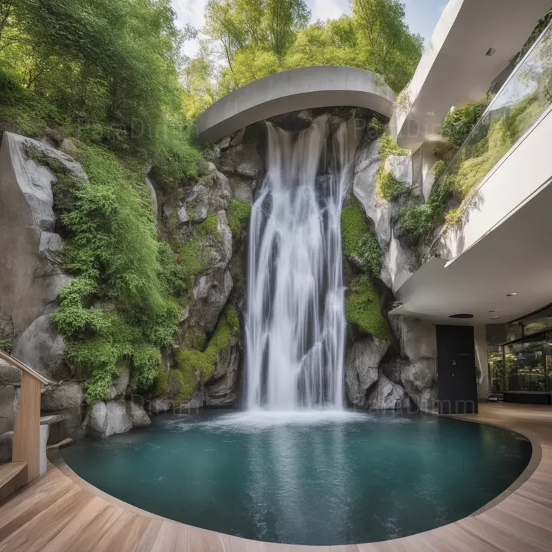 Flush Interior Waterfalls Stable Diffusion Prompt | PromptBase