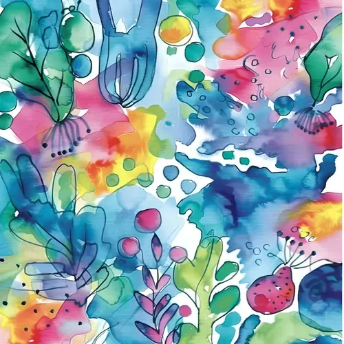 Watercolor Reverse Coloring Books App | PromptBase