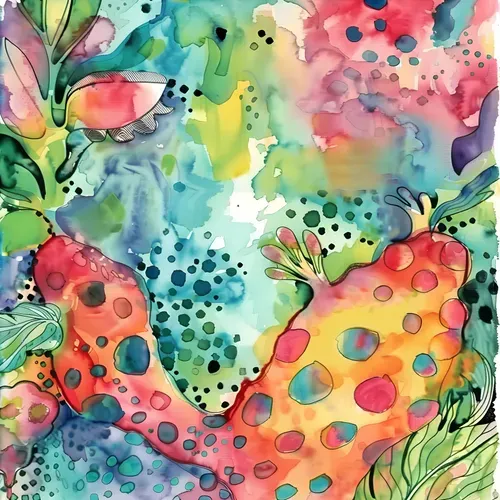 Watercolor Reverse Coloring Books Generator App | PromptBase