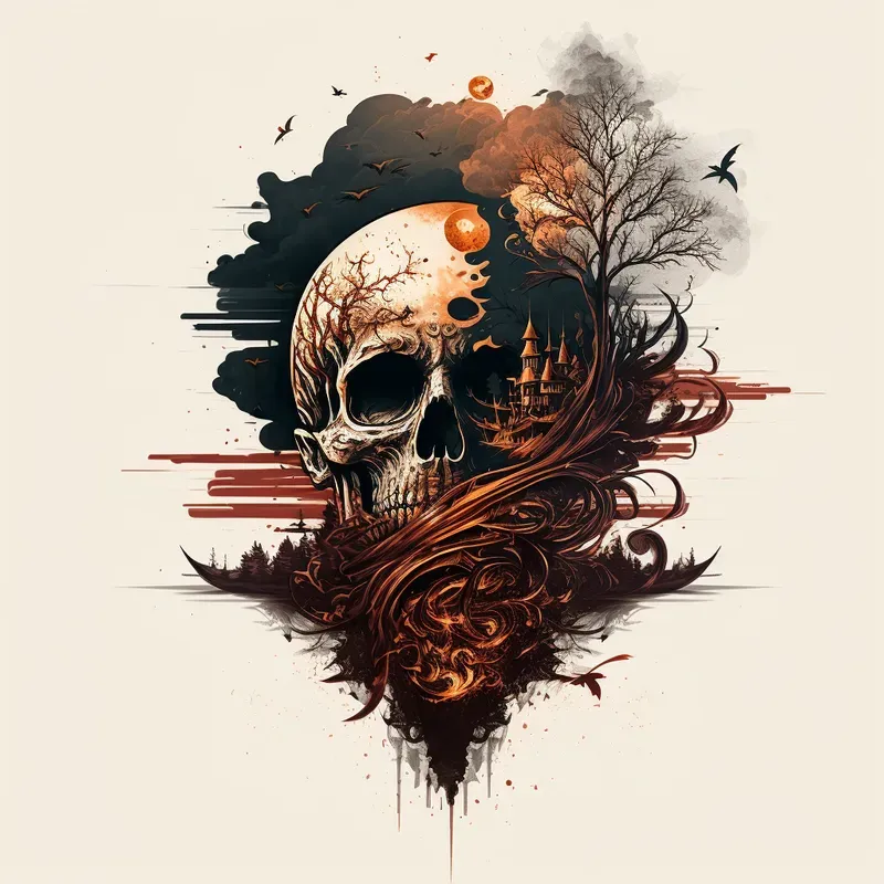 Skull Design Ideas Midjourney Prompt | PromptBase