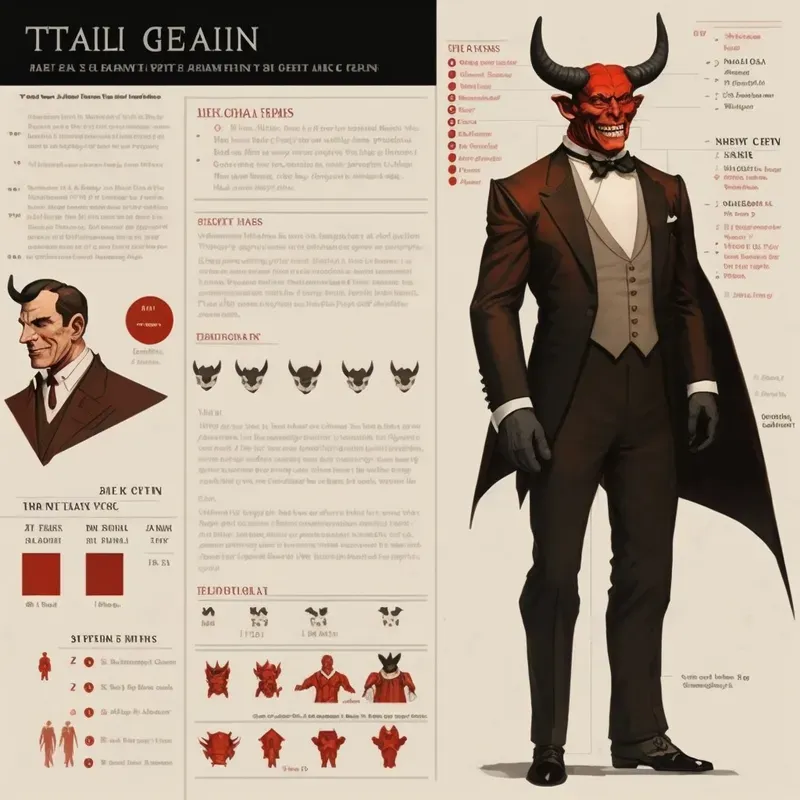 Character Sheet Design Ideas Midjourney Prompt | PromptBase