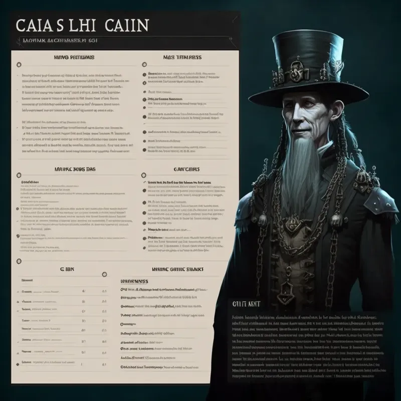 Character Sheet Design Ideas Midjourney Prompt | PromptBase