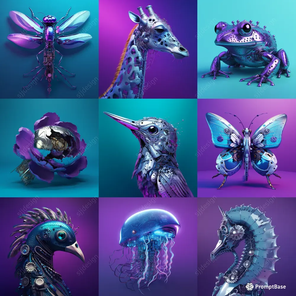 Futuristic Animal Forms Midjourney Prompt | PromptBase