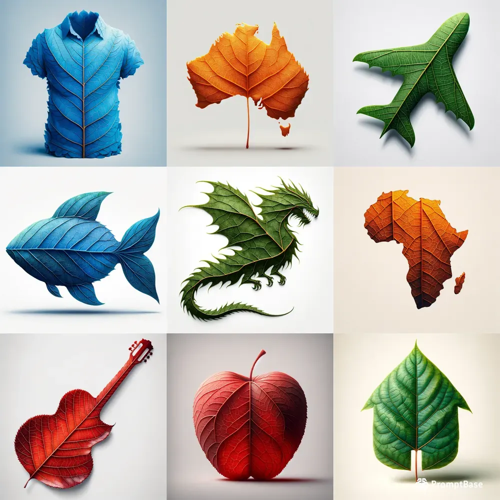 Leaf Like Objects DALL·E Prompt | PromptBase