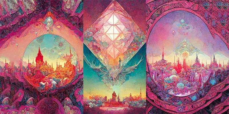 Psychedelic Cities Midjourney Prompt | PromptBase