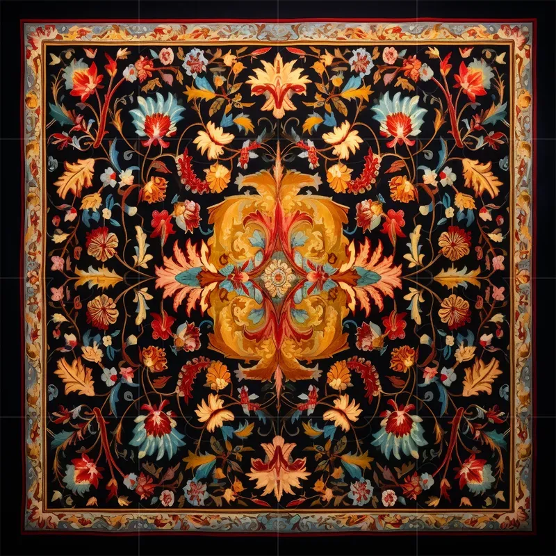 Antique Carpets Patterns Midjourney Prompt | PromptBase
