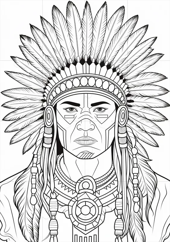 Mandala Coloring Pages Cherokee Indians Midjourney Prompt | PromptBase
