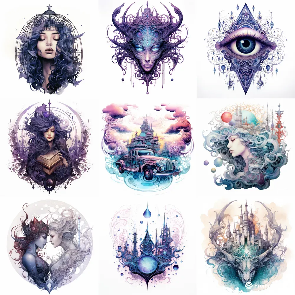 Stunning Fantasy Illustrations Midjourney Prompt | PromptBase