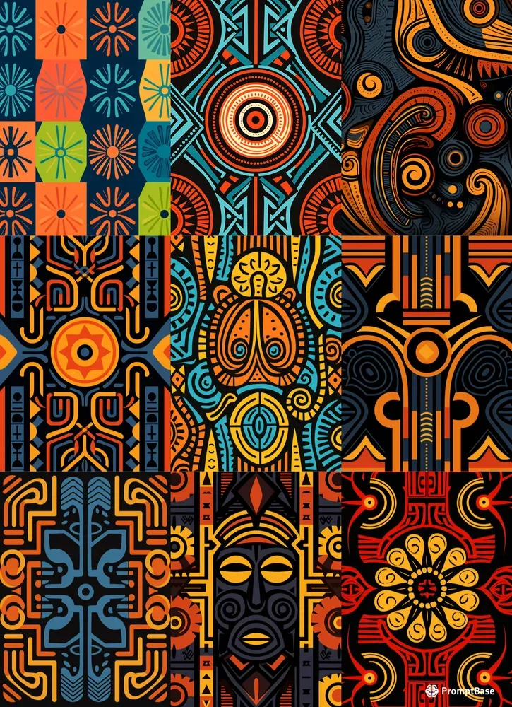 Ghanaian African Patterns Midjourney Prompt | PromptBase
