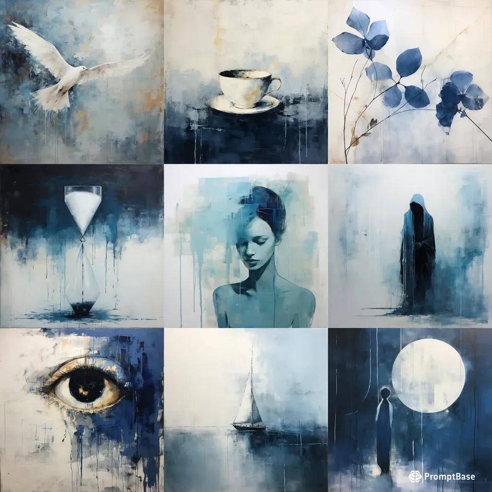 Minimalist Abstract Paintings Midjourney Prompt | PromptBase